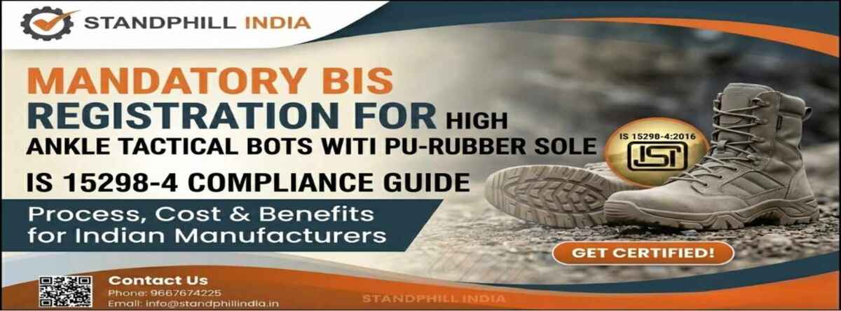 BIS Certification for High Ankle Tactical Boots IS 17012 | ISI Mark India